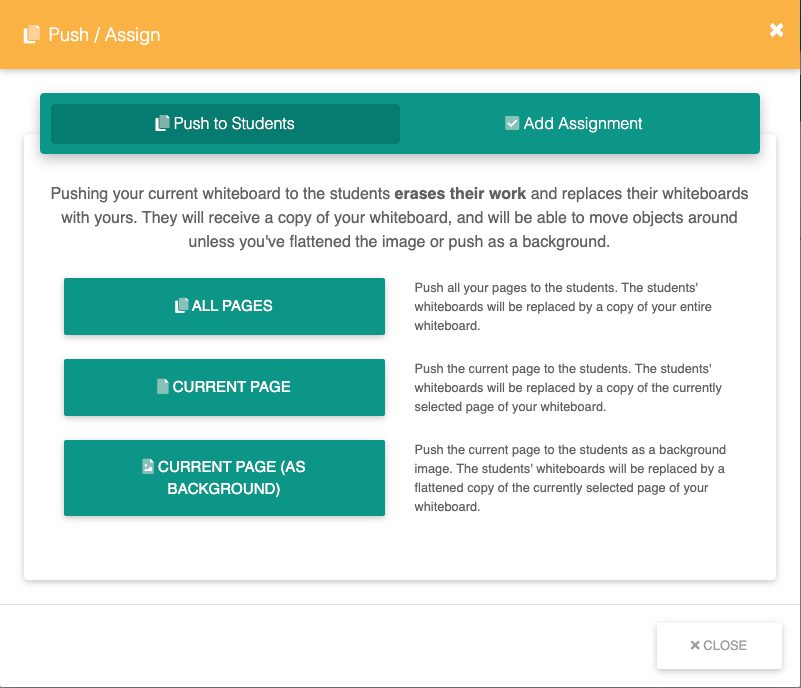 What is Push to students?
